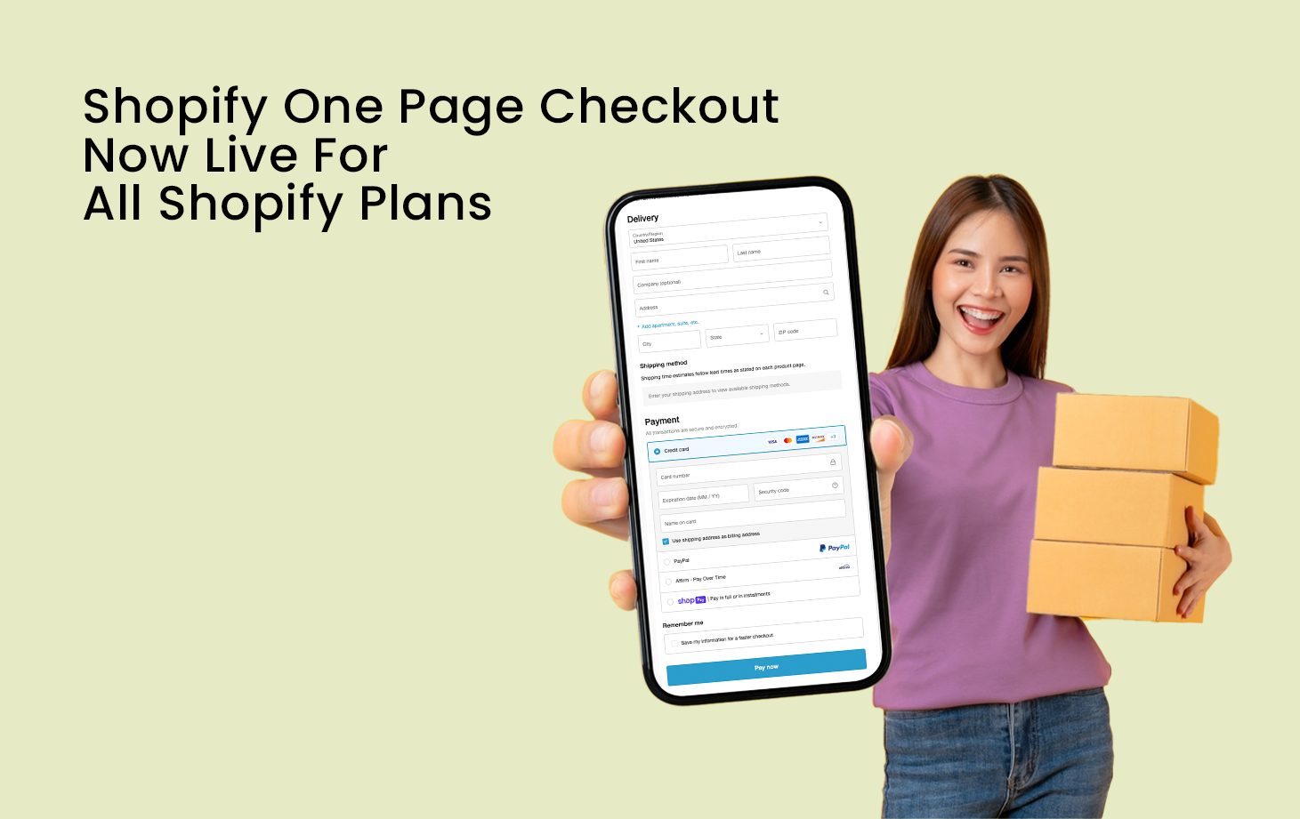 Shopify One Page Checkout Now Live For All Shopify Plans – SANOMADS